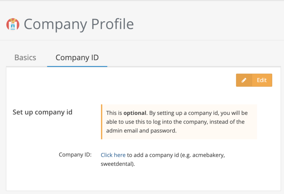 Why and how to create a company id for logging in? – IDEAblox Hep Support